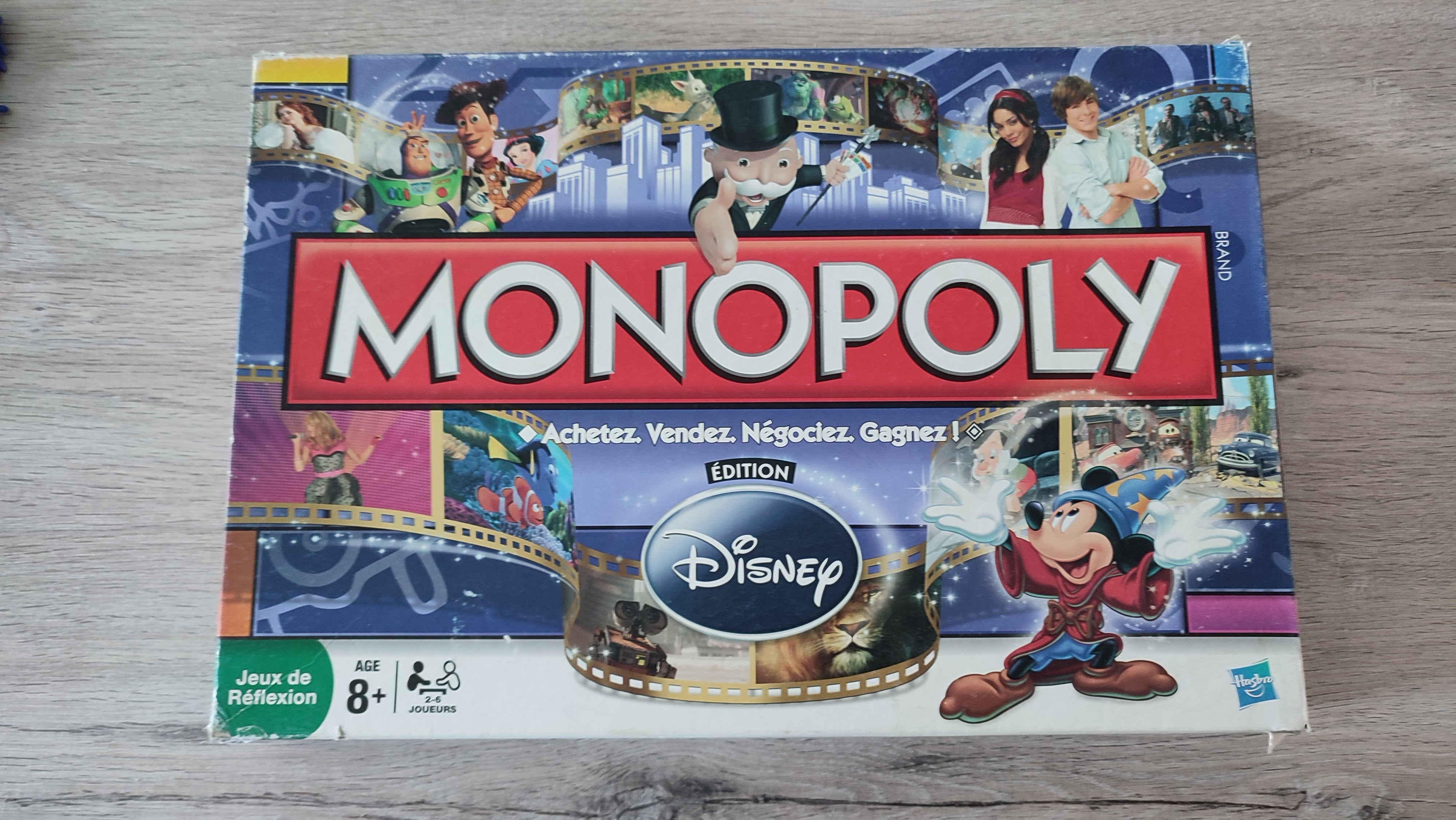 Monopoly édition Disney Hasbro – Laboiteauxpieces